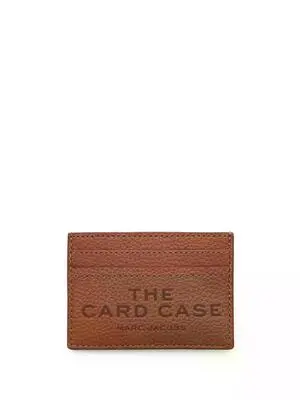 Marc Jacobs The Card Case Leather Card Holder - Brown