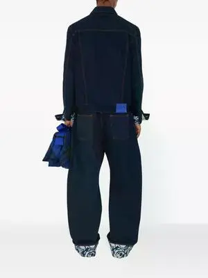 Burberry Logo-patch Cotton Denim Jacket