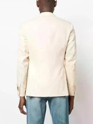 LARDINI Single-breasted Cotton-blend Blazer