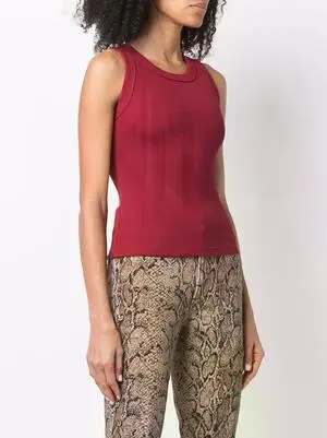 STYLAND Fine-ribbed Tank Top - Red