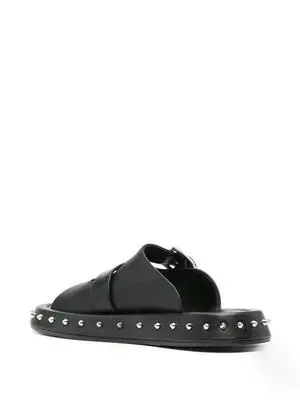 Alexander McQueen Buckle Leather Sandals