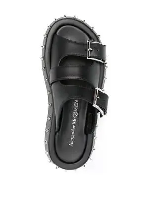 Alexander McQueen Buckle Leather Sandals