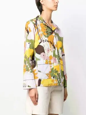 La DoubleJ Hammock Floral-print Cotton Shirt