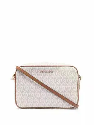 Michael Kors Jet Set Leather Crossbody Bag - Neutrals