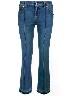 Alexander McQueen Logo-patch Flared Jeans