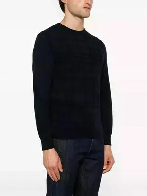 Canali Merino Wool Jacquard Sweater