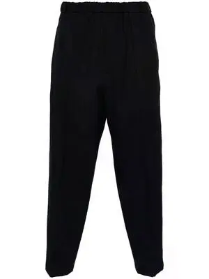 JIL SANDER Elasticated-waistband Trousers - Blue