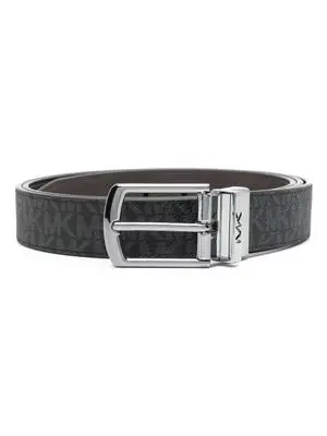 Michael Kors Logo-print Reversible Belt - Black