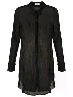 AMIR SLAMA Crinkle-finish Shirt Dress