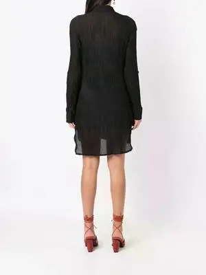 AMIR SLAMA Crinkle-finish Shirt Dress