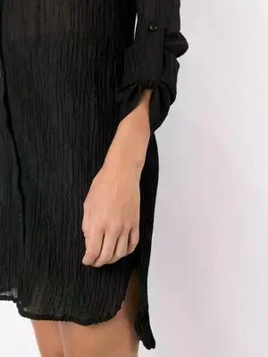 AMIR SLAMA Crinkle-finish Shirt Dress