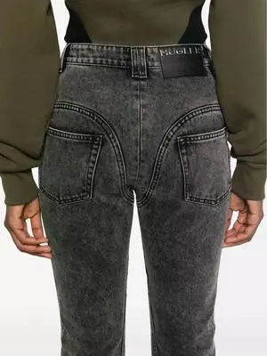 MUGLER Washed Flared Jeans
