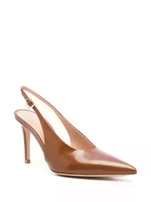 GIANVITO ROSSI Robbie 85mm Slingback Pumps - Brown