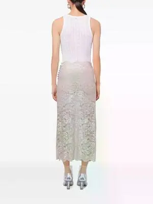 Rabanne Lace Maxi Skirt - Pink