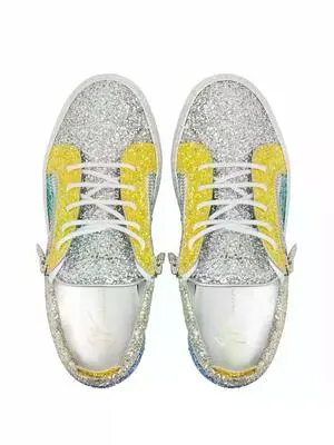 GIUSEPPE ZANOTTI Gail Glitter Sneakers - Grey