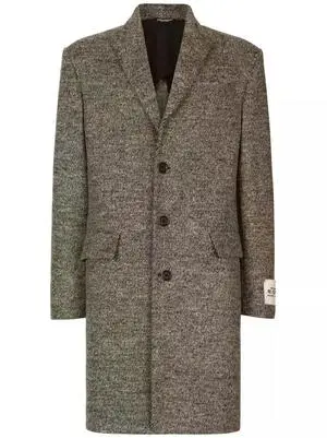Dolce & Gabbana Single-breasted Melange Coat