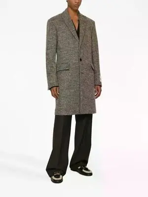Dolce & Gabbana Single-breasted Melange Coat