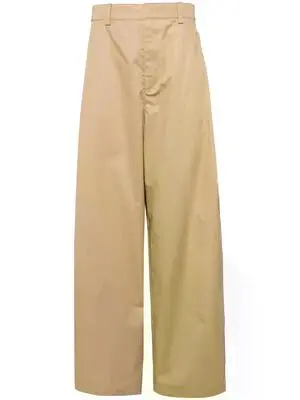 SYSTEM Wide-leg Cotton Cargo Trousers