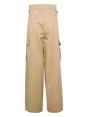 SYSTEM Wide-leg Cotton Cargo Trousers