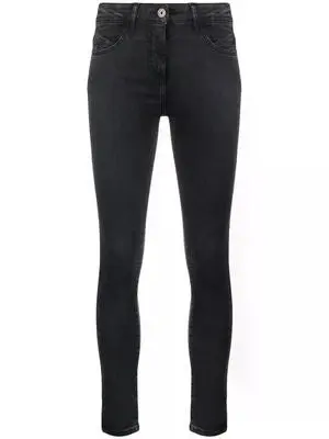 Patrizia Pepe Washed Low-rise Skinny Jeans