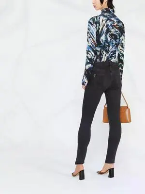 Patrizia Pepe Washed Low-rise Skinny Jeans