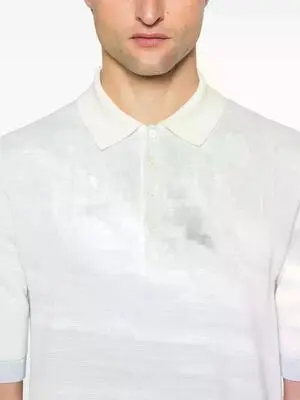 Thom Browne Textured Stripe Stitch 4-bar Relaxed Fit Polo Shirt