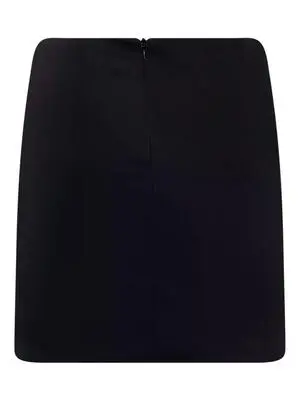 NINEMINUTES Draped Mini Skirt - Black