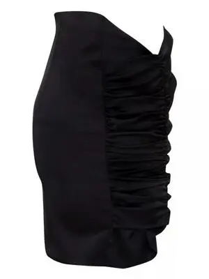 NINEMINUTES Draped Mini Skirt - Black