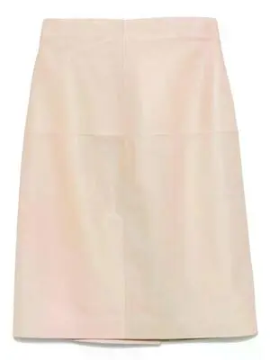 Kiton Leather Mini Skirt