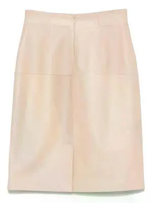 Kiton Leather Mini Skirt