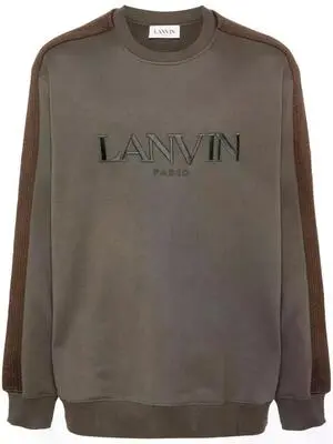 LANVIN Logo-embroidered Sweatshirt - Green