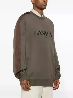 LANVIN Logo-embroidered Sweatshirt - Green