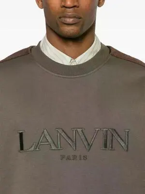 LANVIN Logo-embroidered Sweatshirt - Green