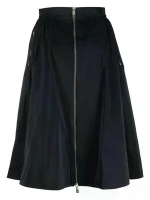 John Richmond A-line Midi Skirt With Front Zip