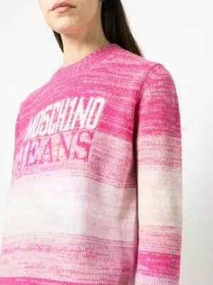 Moschino Logo Intarsia Wool-blend Jumper