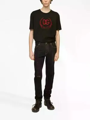 Dolce & Gabbana Embroidered-logo Cotton T-shirt