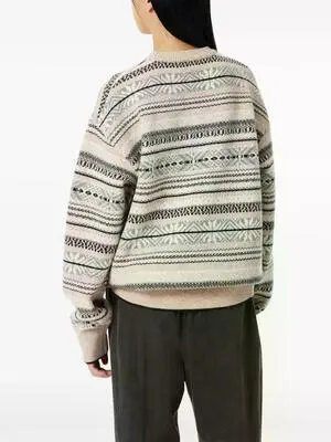 STUDIO TOMBOY Patterned Crew Neck Sweater