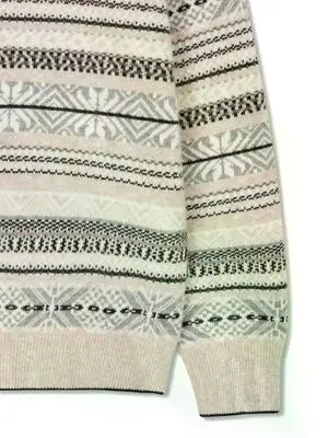 STUDIO TOMBOY Patterned Crew Neck Sweater