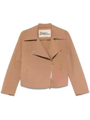 Herno Jersey Biker Jacket