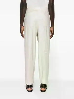 LARDINI Linen-blend Tapered Trousers