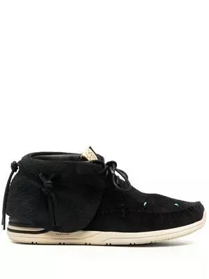 Visvim Lhamo Folk Suede Sneakers - Black
