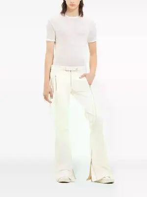 COURREGES Logo-embroidered Mesh T-shirt