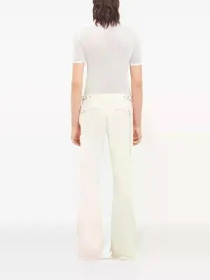 COURREGES Logo-embroidered Mesh T-shirt
