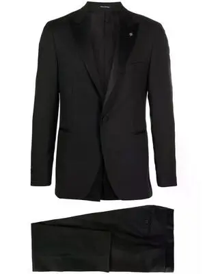 Tagliatore Single-breasted Dinner Suit - Black