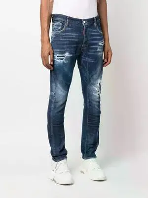 Dsquared2 Ripped Slim-fit Jeans