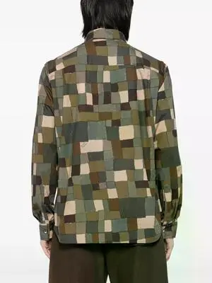 Maison Kitsuné Geometric-print Shirt