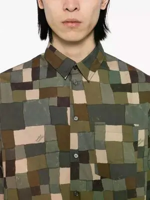 Maison Kitsuné Geometric-print Shirt