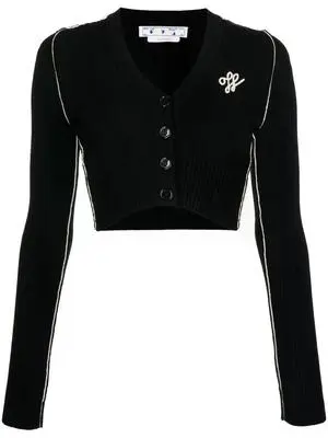 Off-white Logo Cardigans For Women