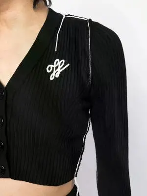Off-White Outline Cropped Cardigan