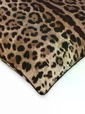 Dolce & Gabbana Leopard-print Silk Twill Cushion